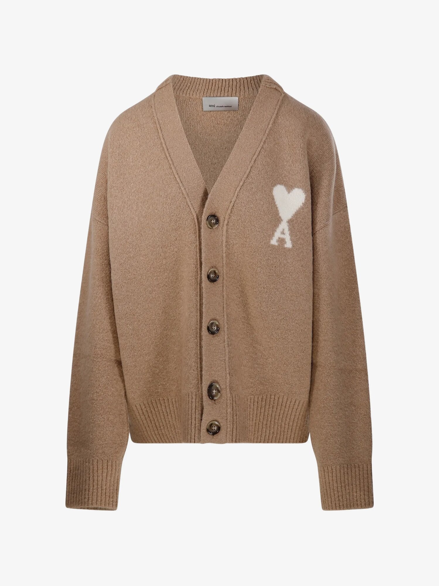 Кардиган Ami Paris Cardigan with Ami de Coeur