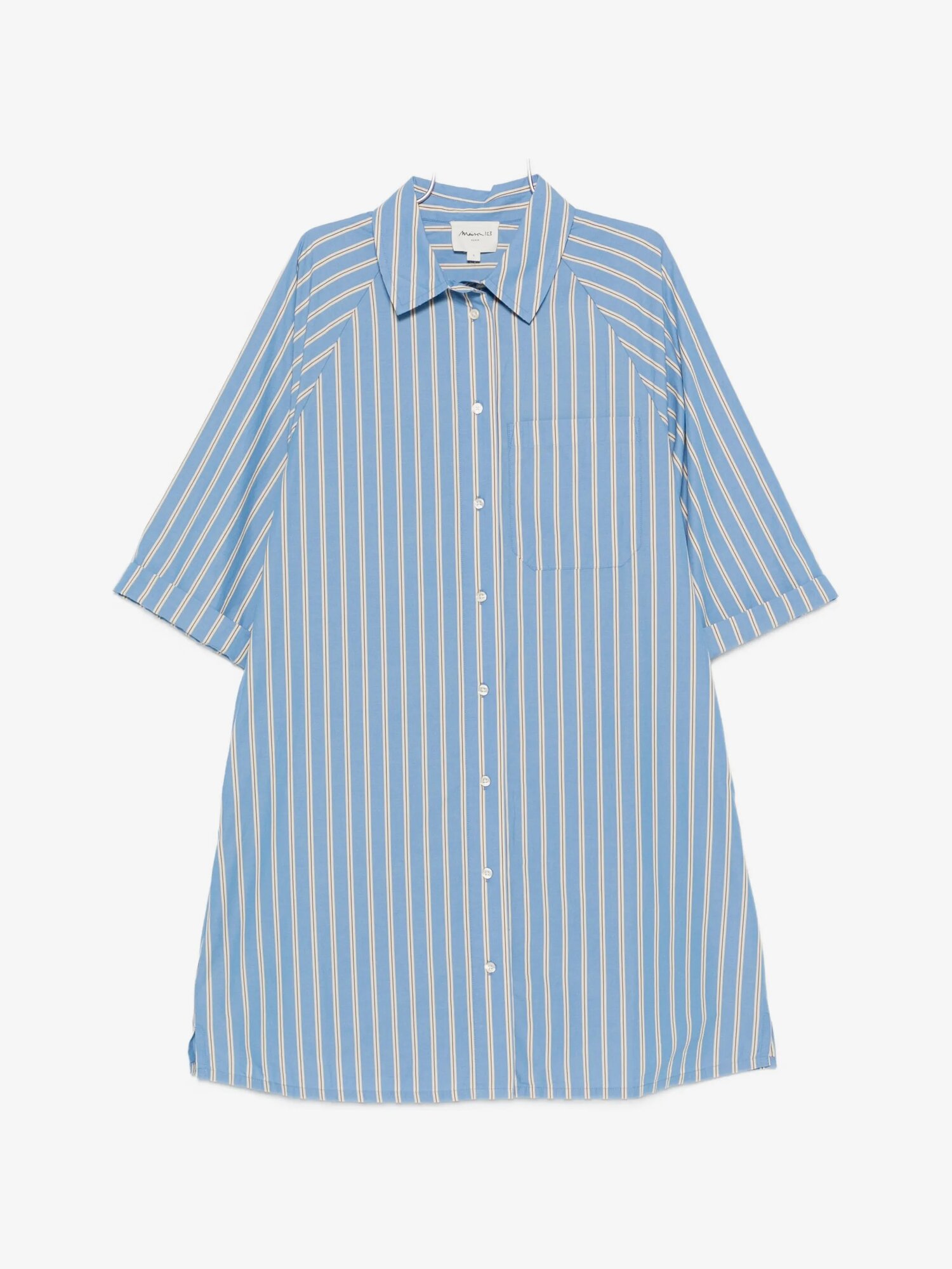 Платье Besta R Rayee vertical-stripe mini shirt dress