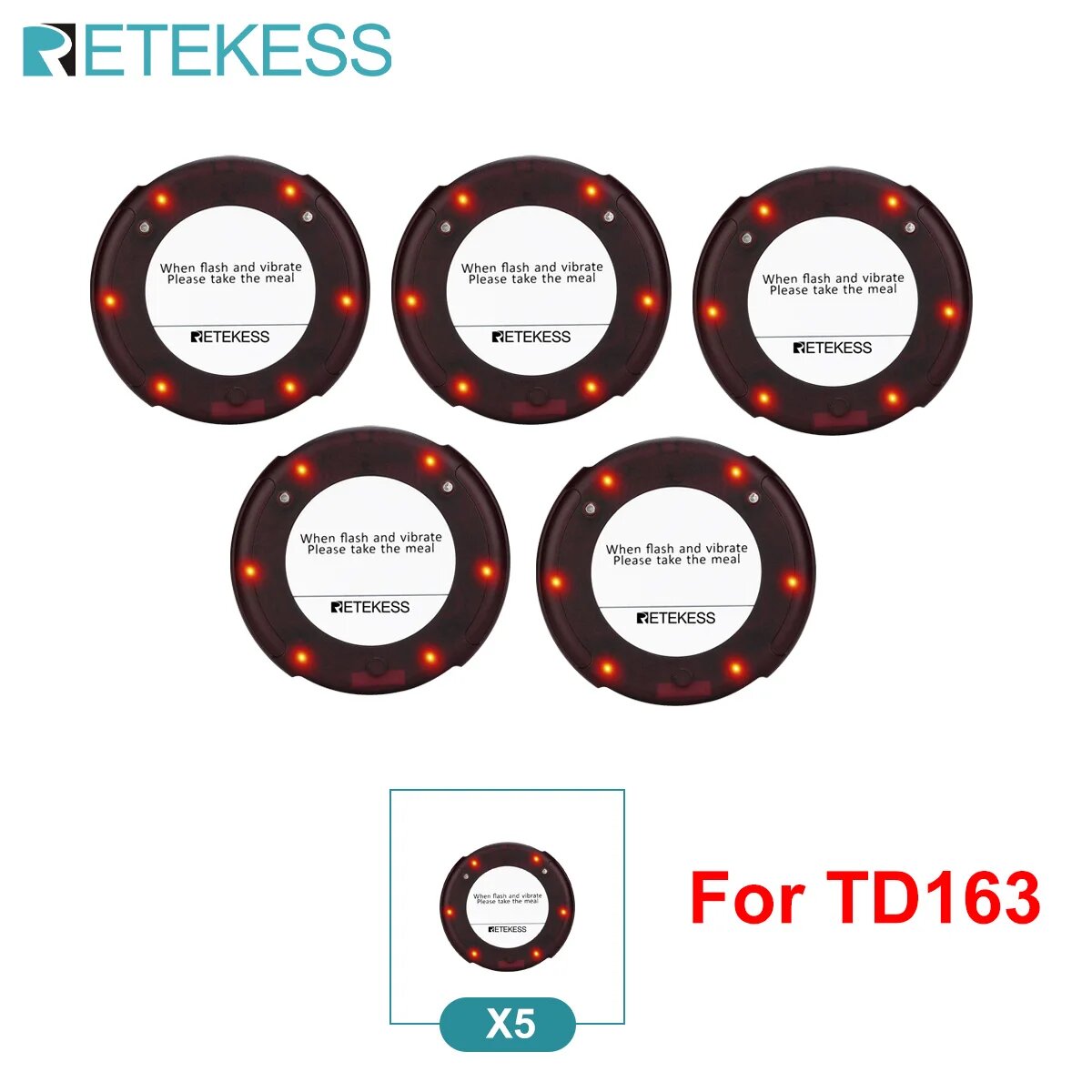 RETEKESS TD163 пейджеры, 5 шт, Only 5 Pager
