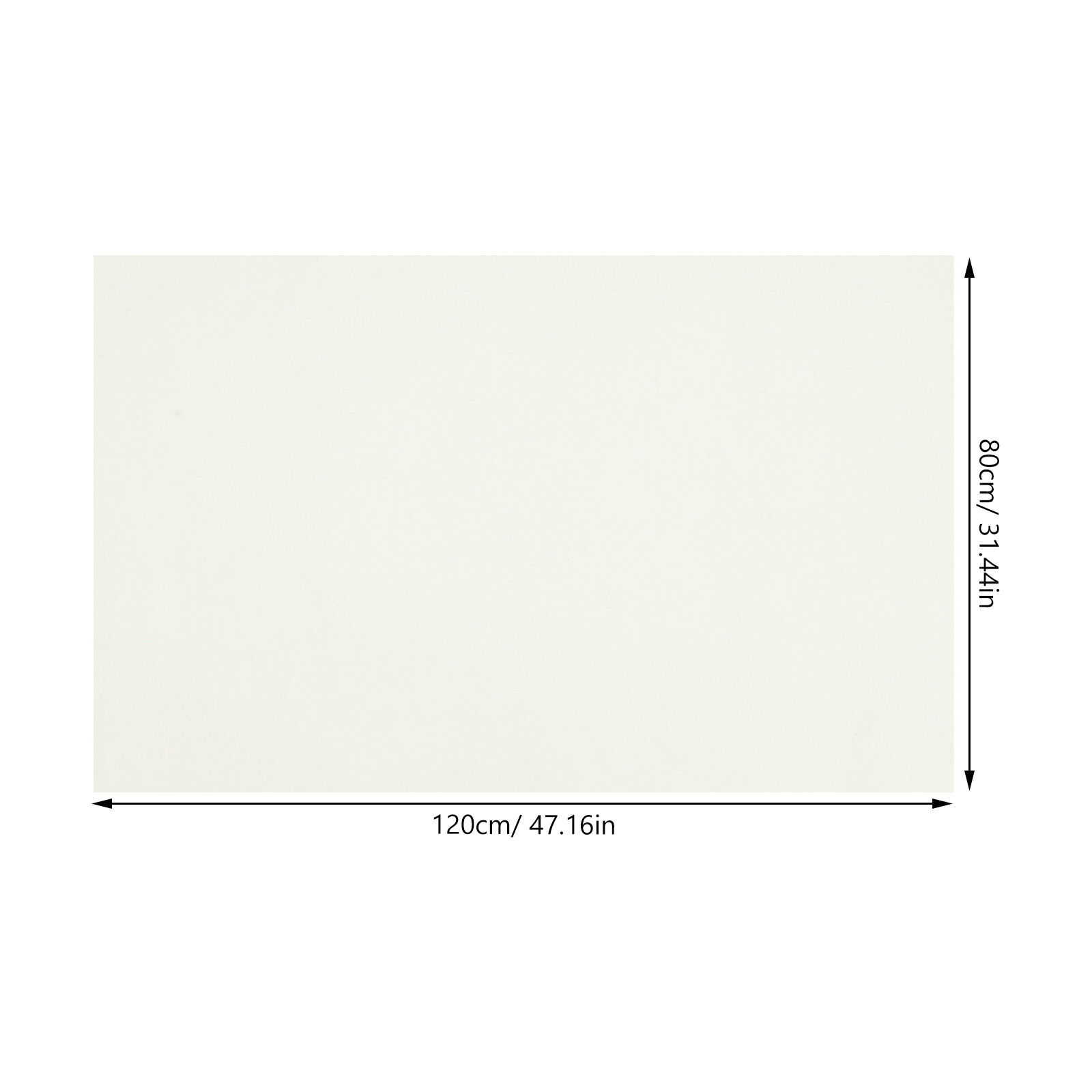 Коврик Для Каллиграфии Из Шерсти И Волокна Белый 120.00X80.00X0.30Cm