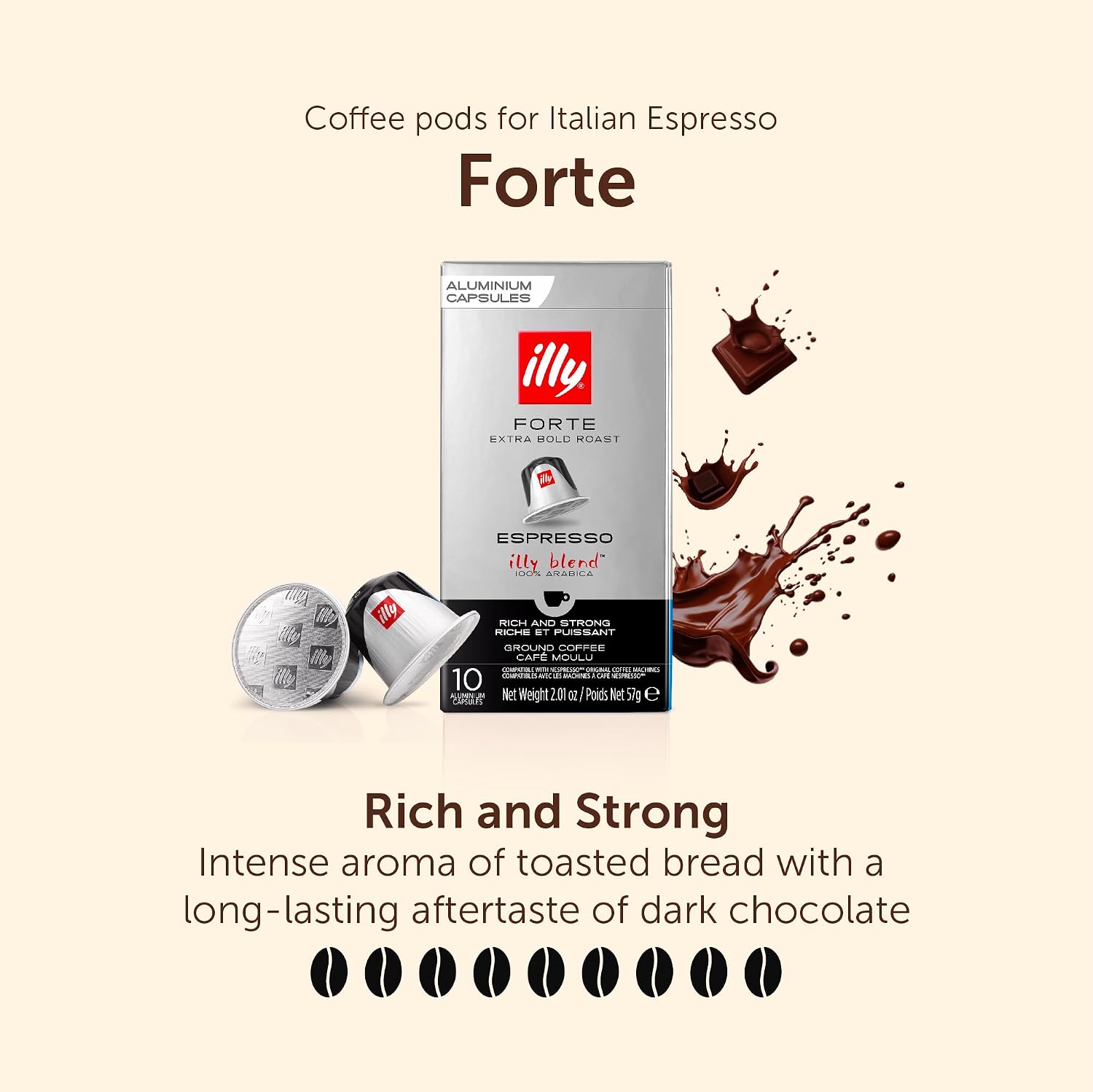 Illy Кофе в капсулах Forte Coffee Pods 10шт