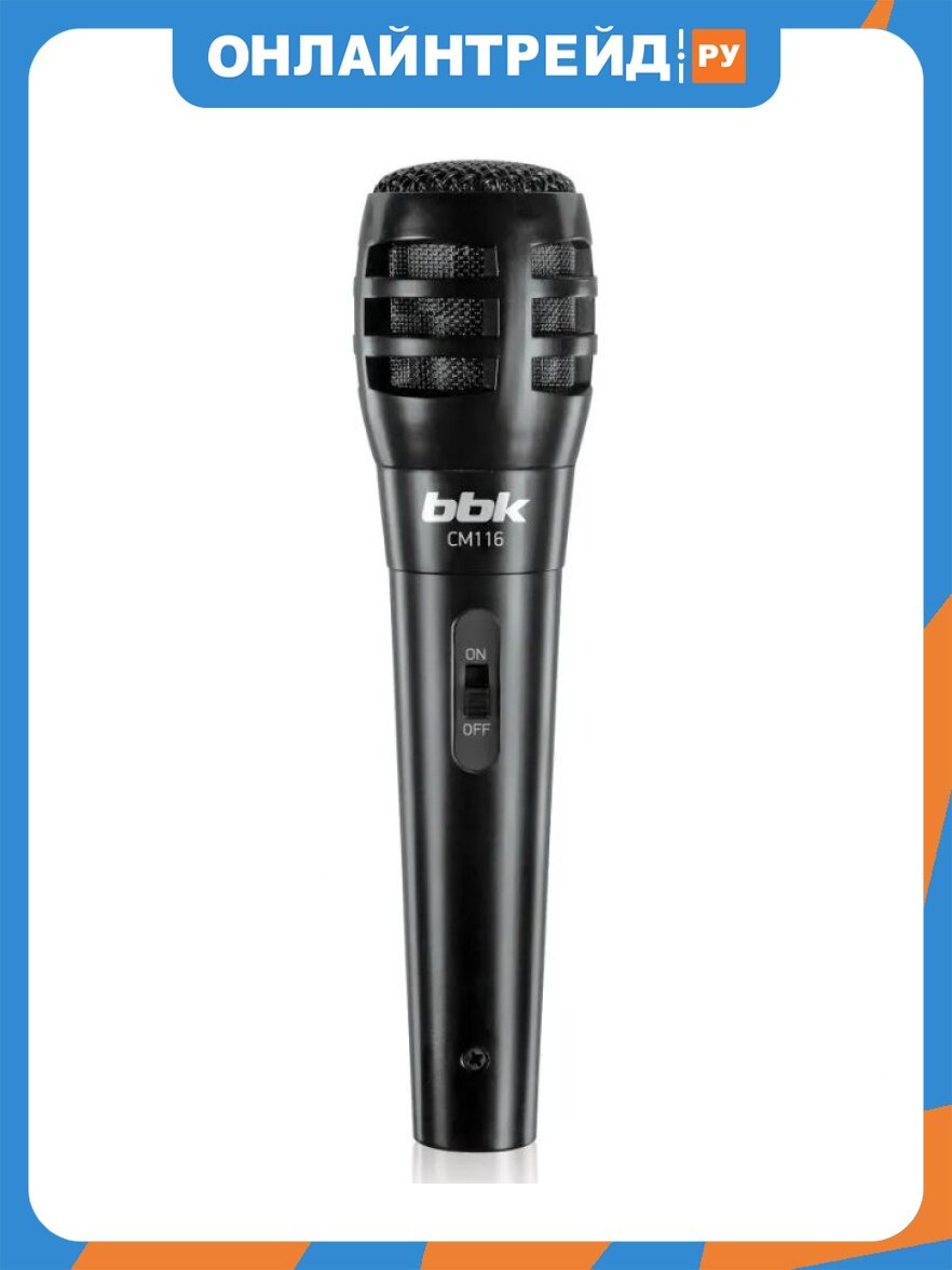 Микрофон проводной Bbk CM116, черный
