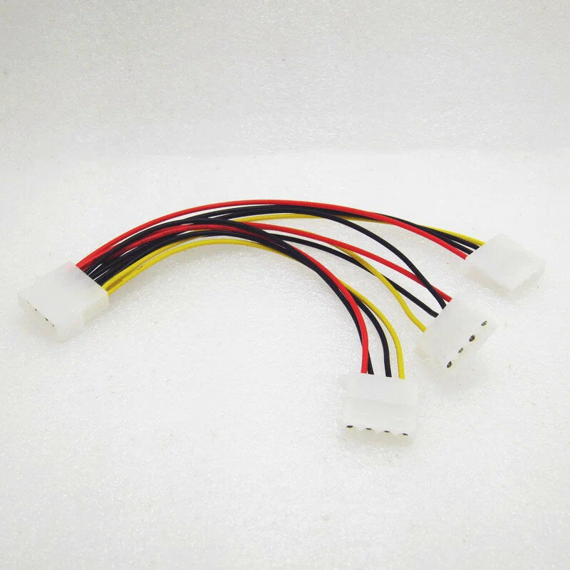 Разветвитель Generic Molex 4 pin на 3 x 4pin Molex кабель питания