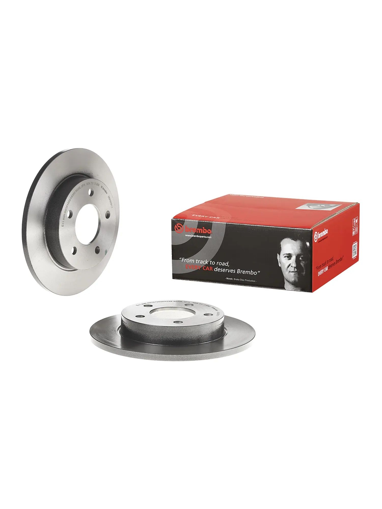 Диск тормозной сплошной задний BREMBO (08. A029.11) Prime UV Coated