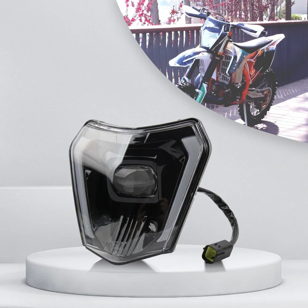 Светодиодная фара KTM17-19 для мотоциклов KTM EXC/EXCF/SX/XCW, овальная линза