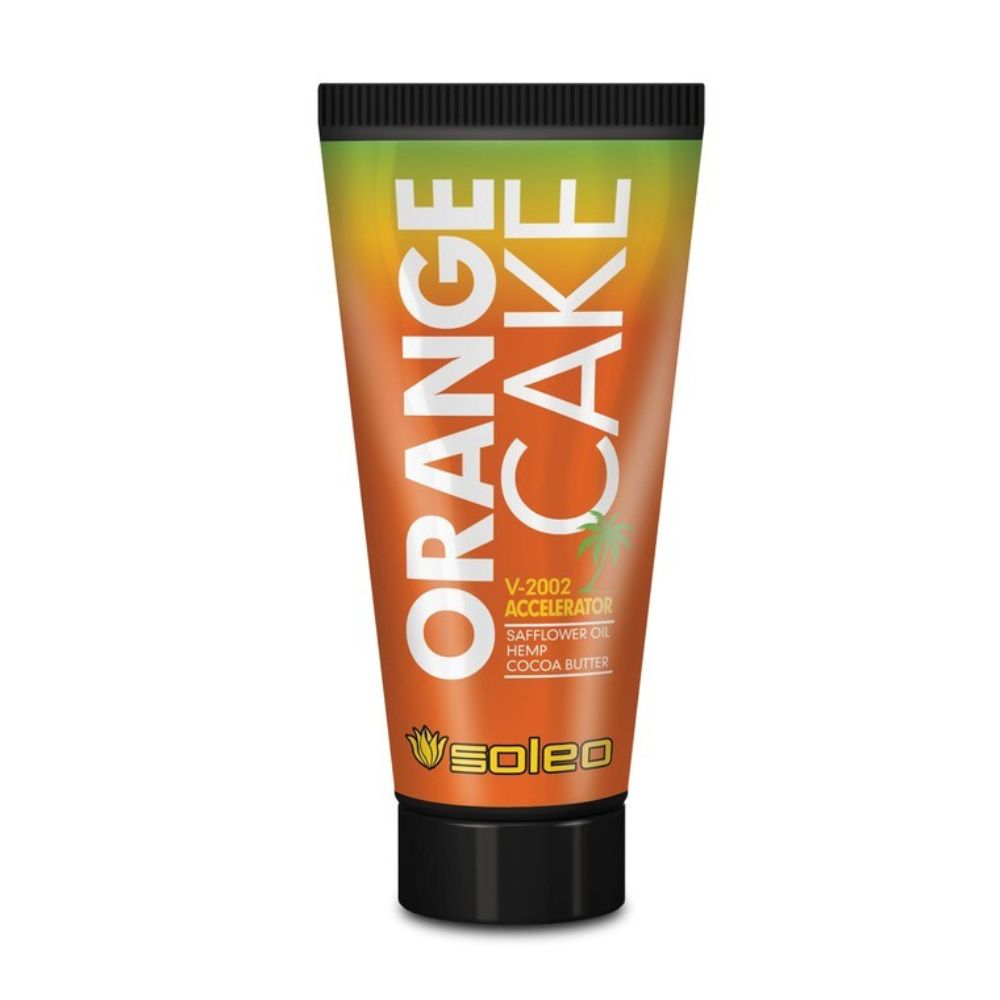 Soleo Orange Cake V 2002 Accelerator Safflower Oil Hemp Cocoa Butter - Крем-интенсивный ускоритель загара с маслом сафлора, экстрактом конопли, маслом какао 150 мл