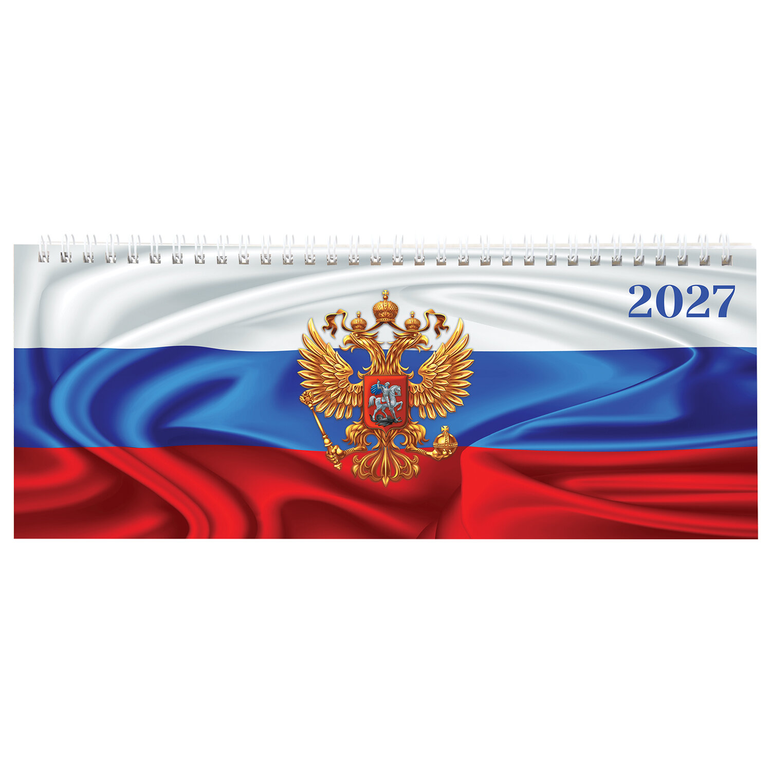 Упаковка 6 шт. Планинг датированный 2027 285х112 мм, STAFF, гребень, картонная обложка, 64 листа, "Россия", 117852