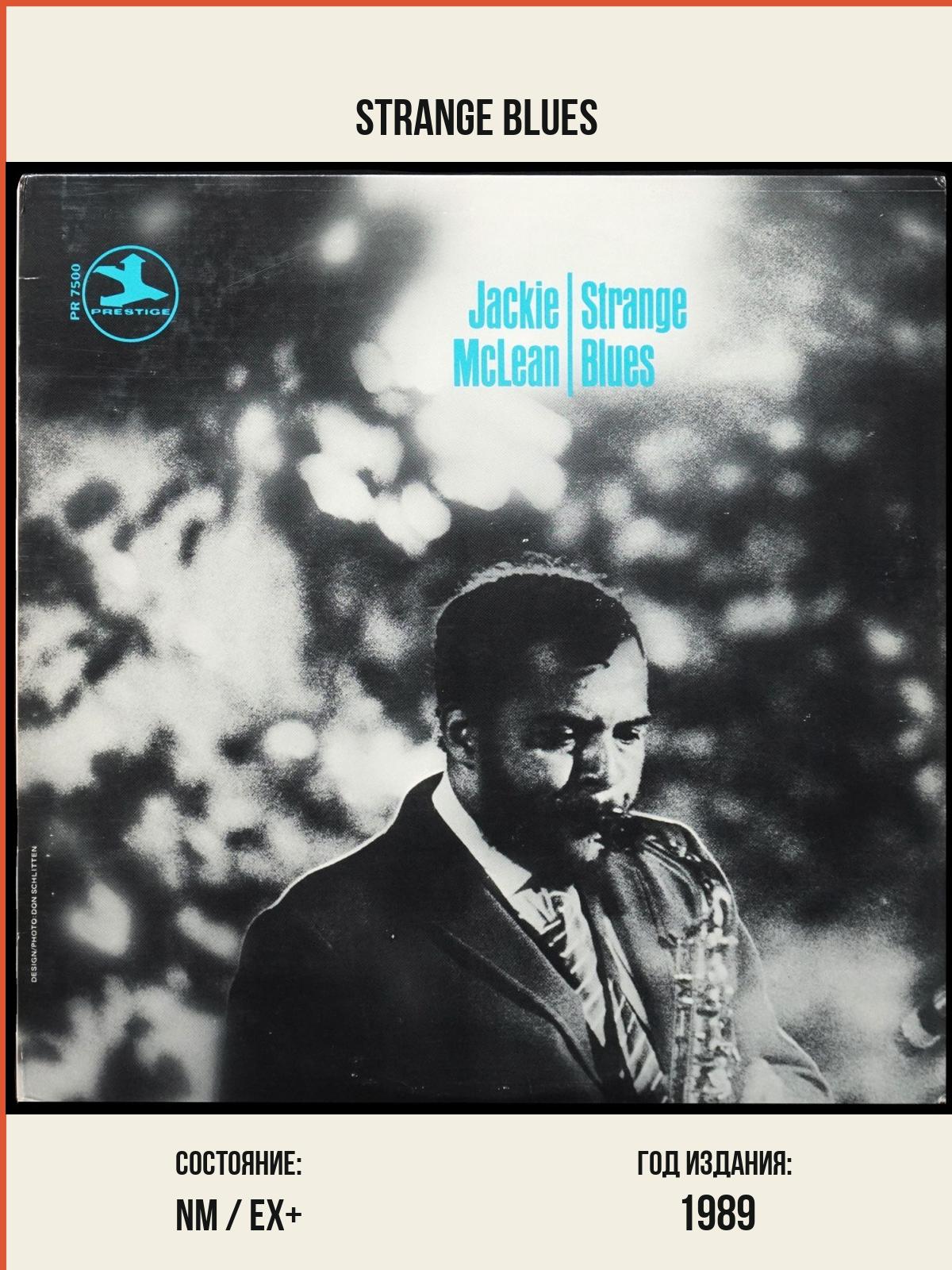 Виниловая пластинка Prestige Jackie McLean – Strange Blues