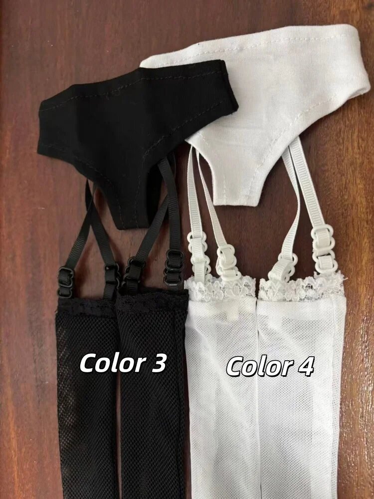 Кружевные чулки-подвязки для кукол BJD 1/3, 1/4, Color 4