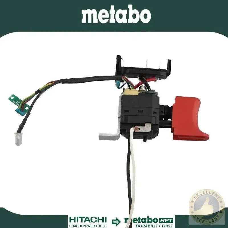 ОРИГ_ИНАЛ. Выключатель (кнопка) для Metabo PowerMaxx BS 00079001 10.8, BS 12, SB 10,8-12 343412370/343410350