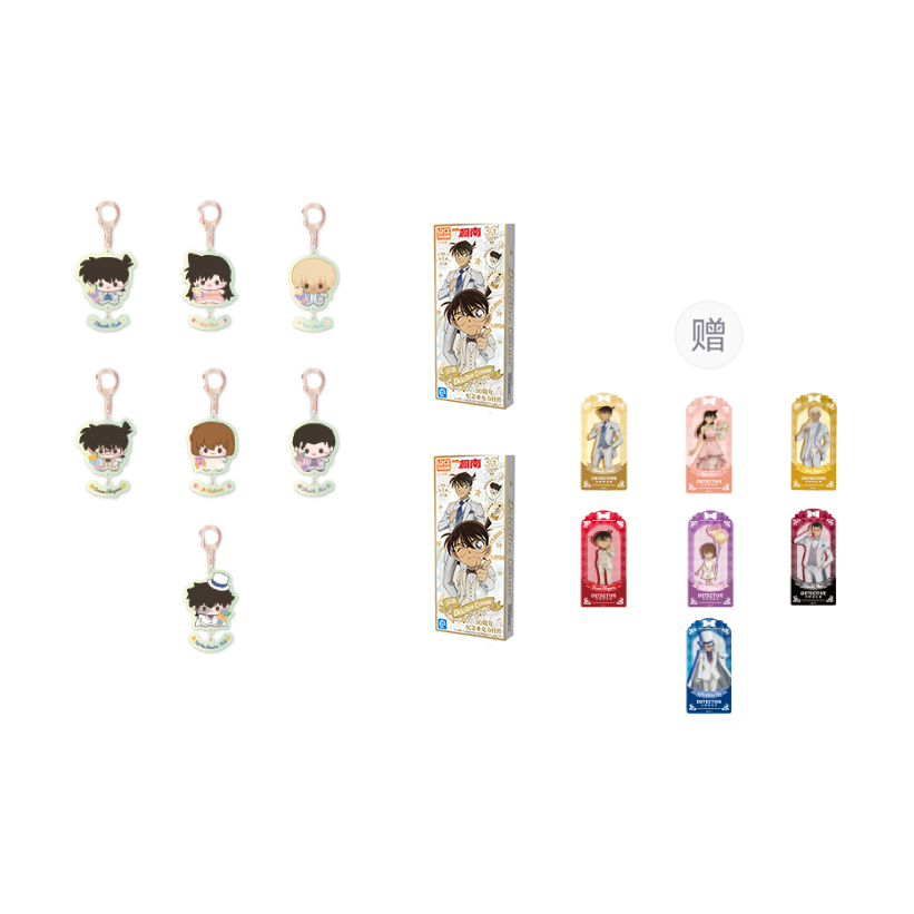 Spiritual Creations Detective Conan Case Closed 30th Anniversary Commemoration Dazzling Color Laser, Acrylic Charm 1 6
