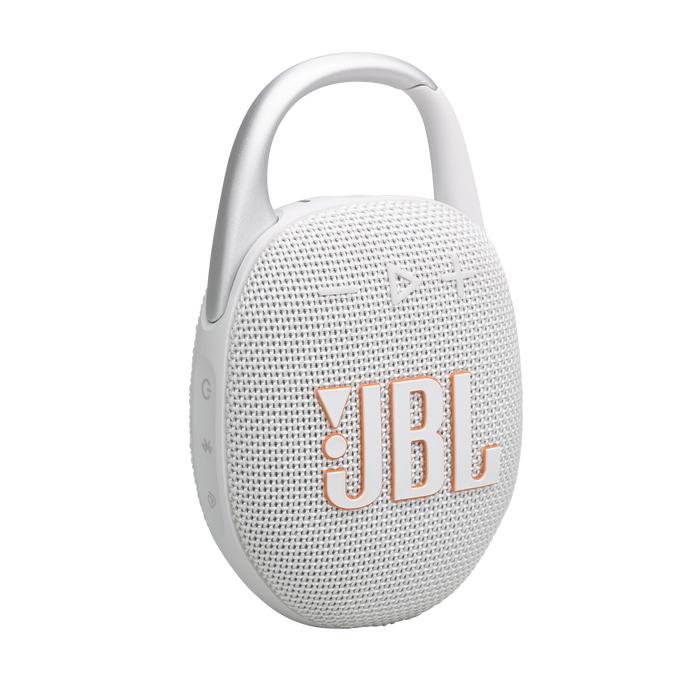 Портативная акустика JBL Clip 5, IP67, 730 mAh, White (Белый)