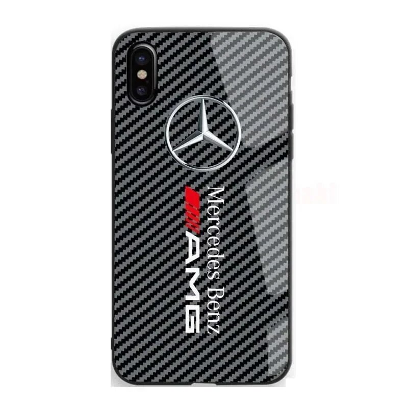 Чехлы для iPhone 16 Pro Max, красные, черные, из углеродного XieWen-Black, for iPhone 16 Pro