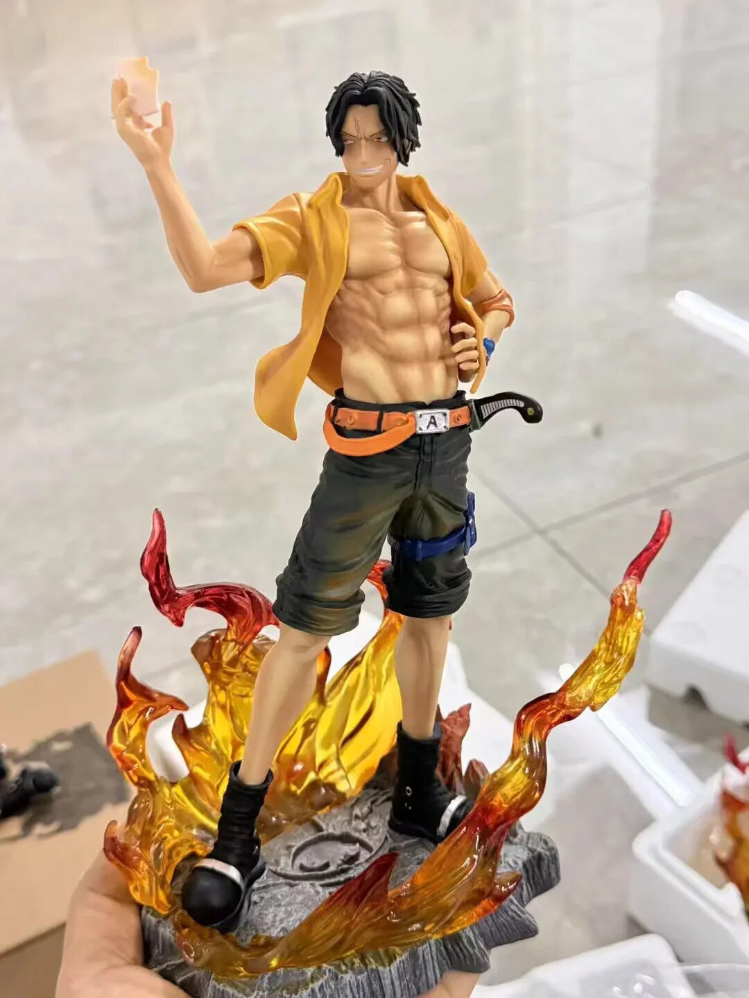 Аниме-фигурка One Piece: Эйса, 27 См, Стоячая Поза, Коллекционная Статуэтка, Украшение Для Стола, Игрушка, Подарок Для Фанатов