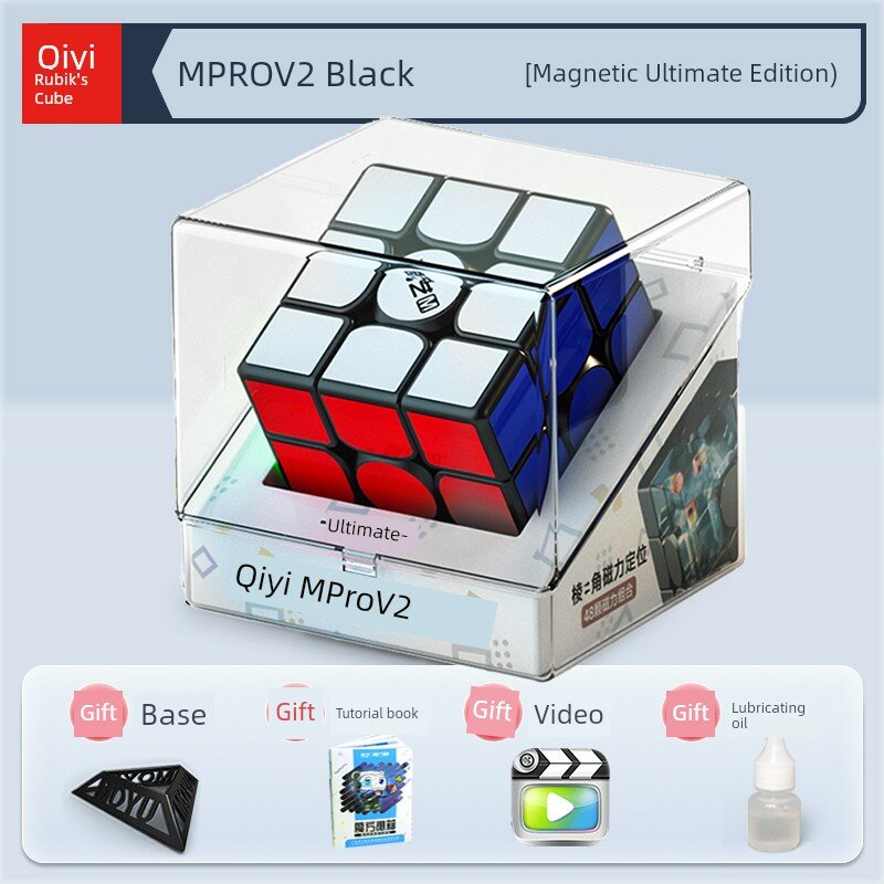 Qiyi M Pro V2 3x3 Магнитный Куб с Черным Цветом для Соревновательной Сборки