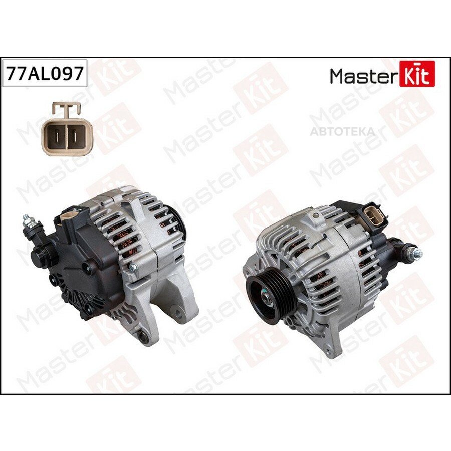 Генератор Hyundai Coupe(GK)Santa Fe I(SM)Sonata IV(EF)Tucson(JM) 98- (14V110A) MASTERKIT 77AL097