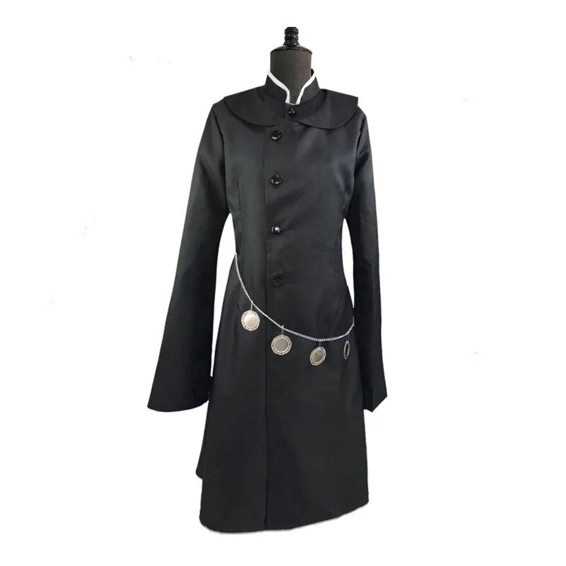 Черный дворецкий Гробовщик Косплей костюм XXL, Full Set Coat Shawl