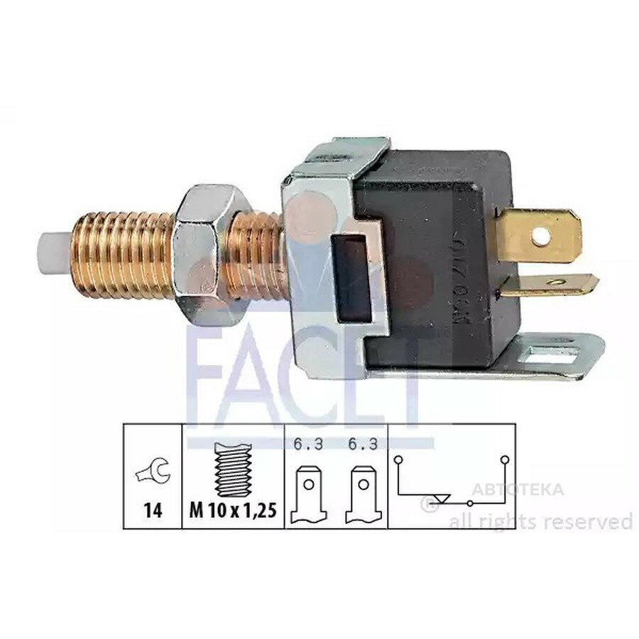 Датчик стоп-сигнала Kia RIO/SPORTAGE Mazda 323/626 Mitsubishi COLT/GALANT/LANCER FACET 71017