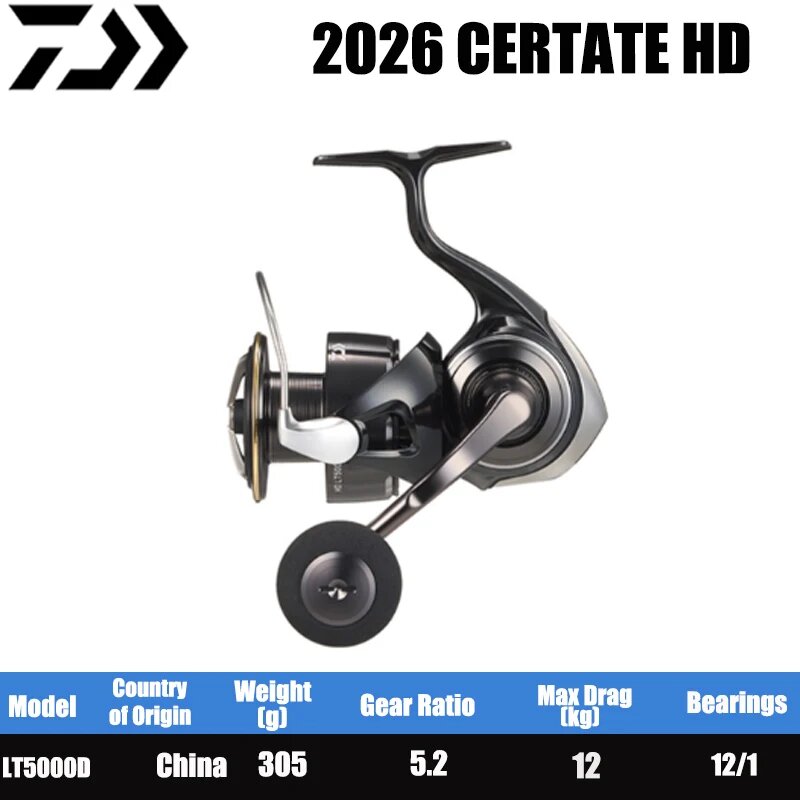 DAIWA 2026 CERTATE HD LT3000/LT4000/LT5000 Спиннинговая катушка LT5000D