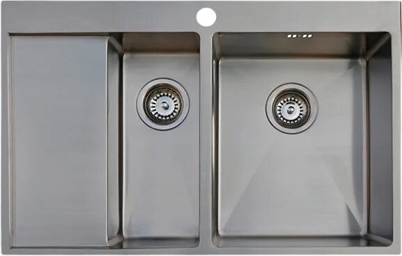 Мойка кухонная Seaman Eco Marino SMB-7851DLS металлическая, 78x51, прямоугольная, мойка для кухни, с крылом, российская