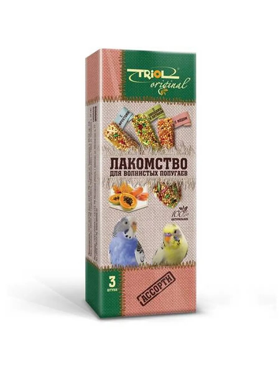 Лакомство для волнистых попугаев "Ассорти"