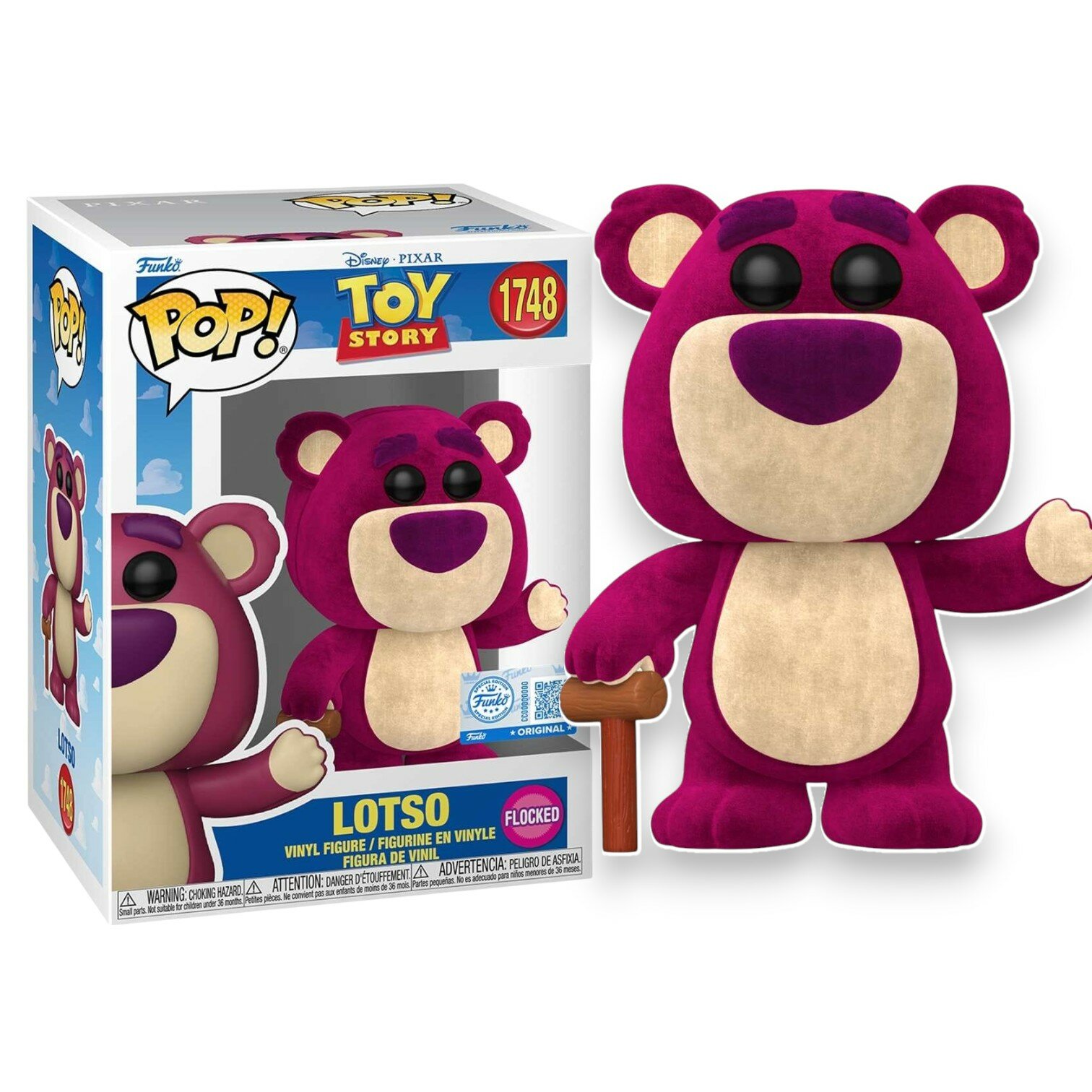 Фигурка История игрушек "Toy Story Lotso Flocked" Эксклюзив от Funko POP! 1748