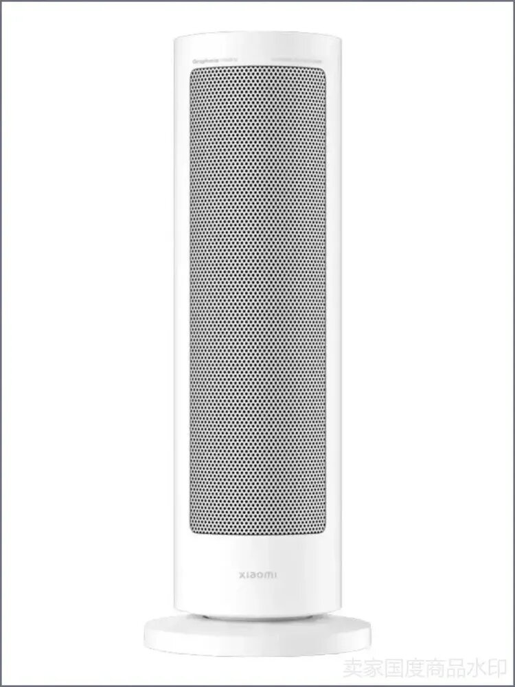 Премиальный керамический тепловентилятор Xiaomi Smart Graphene Heater LSNFJ04ZM в белом исполнении, выдающий 2000 Вт, наделенный вращающимся корпусом, планировщиком работы и режимом холодного обдув