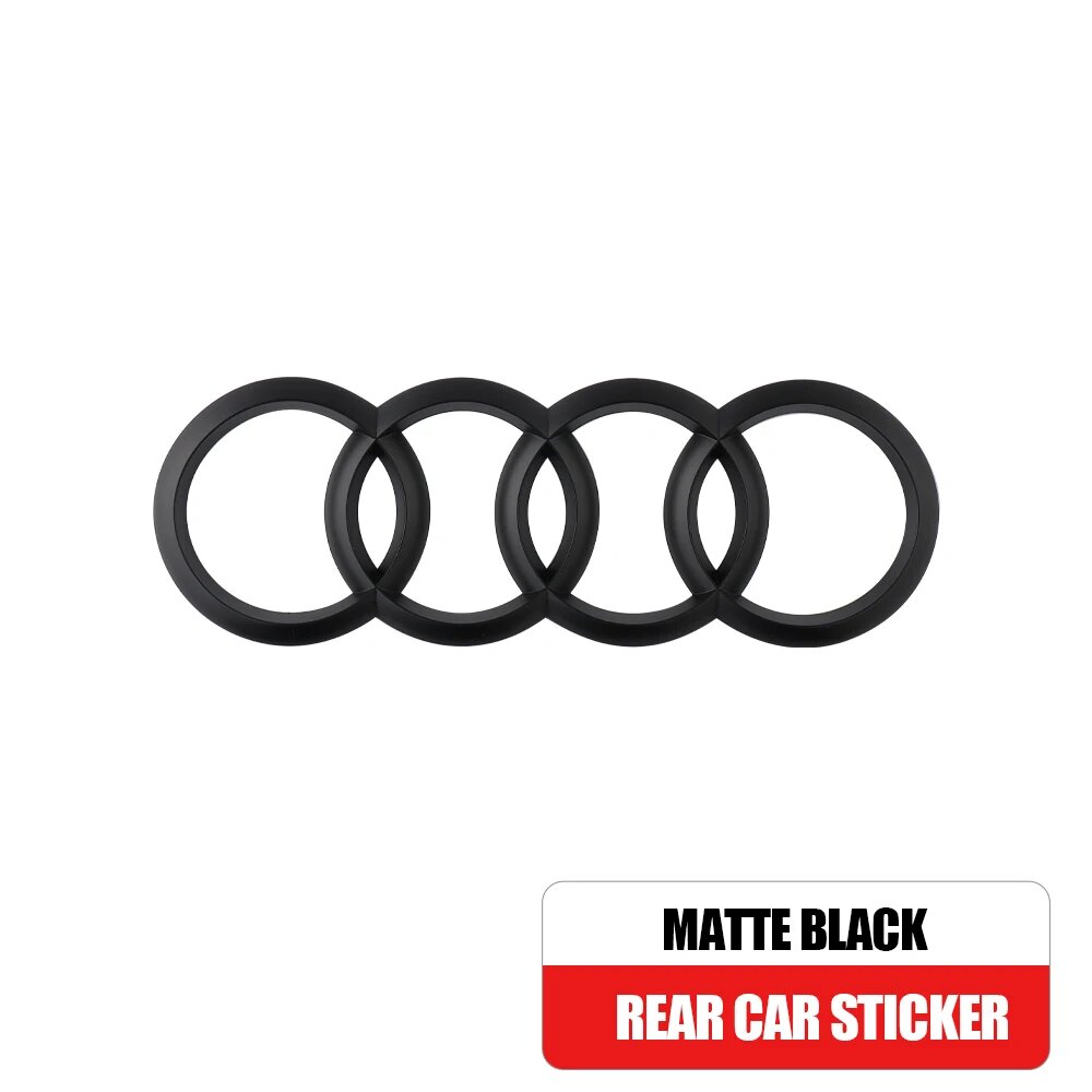 Эмблема Audi A4 2020-2024, Rear-Matte Black