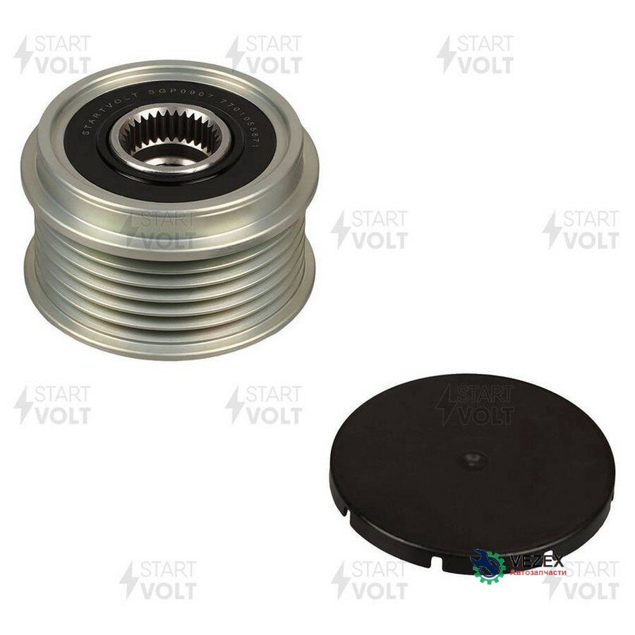 STARTVOLT SGP0907 Шкив с обгонной муфтой генер. для а/м Renault Laguna (01-) 1.8i/2.0i (SGP 0907)