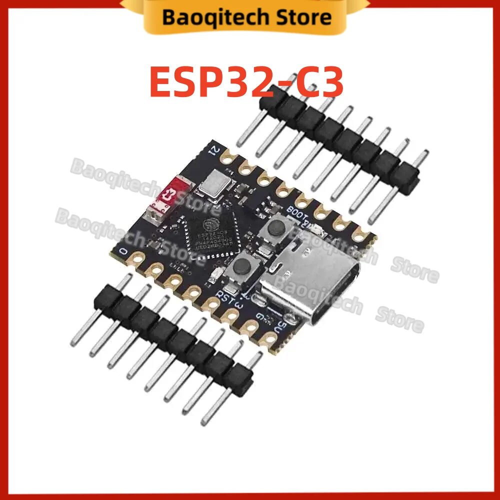 ESP32-C3 Mini Plus, красный, 1PIECE