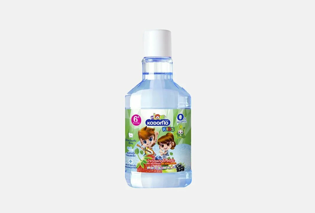 Lion Kodomo Ополаскиватель для полости рта для детей с 6 лет с ароматом фруктовой мяты 250мл