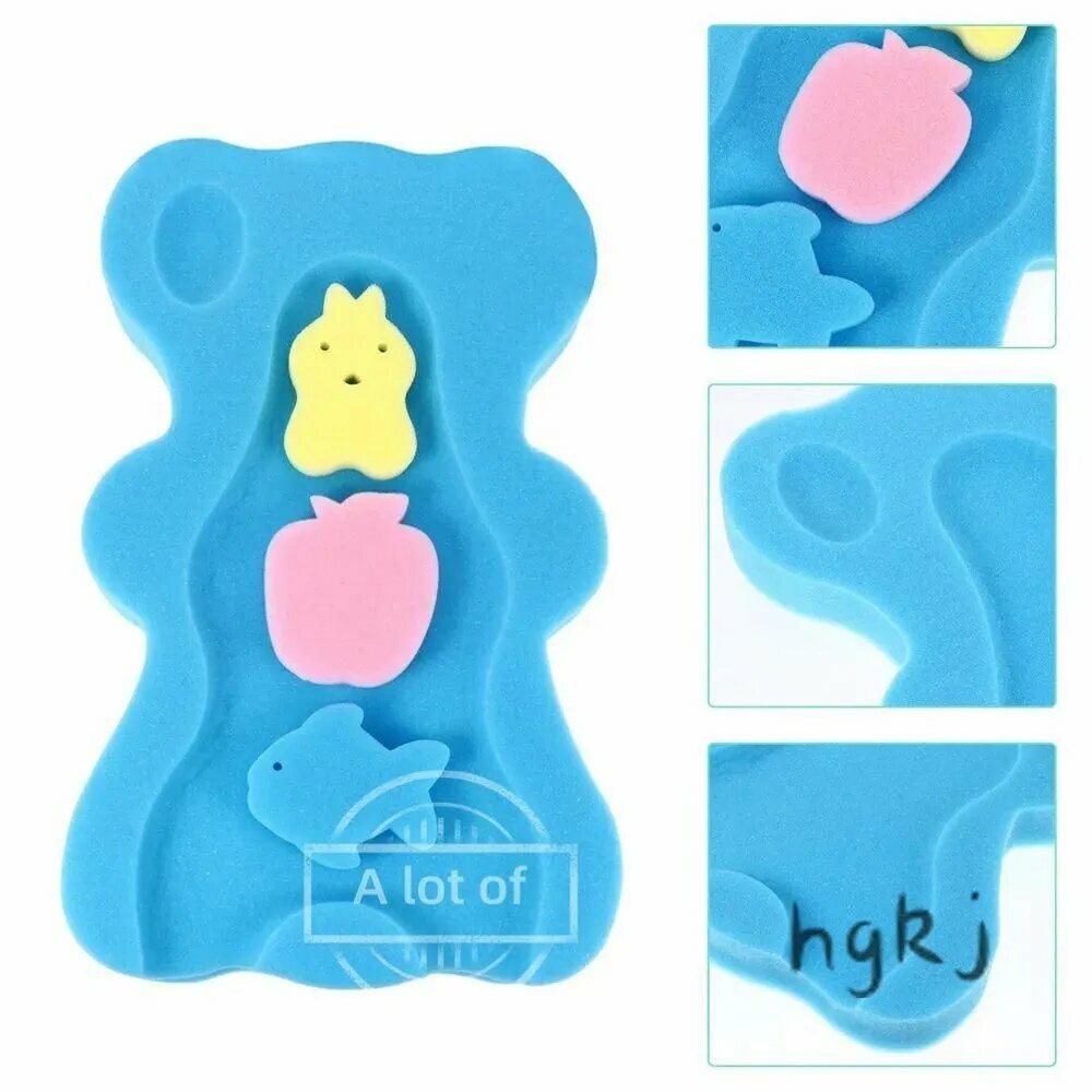 Детский коврик для купания, губка, гортензия, уникальный и удобный коврик для купания