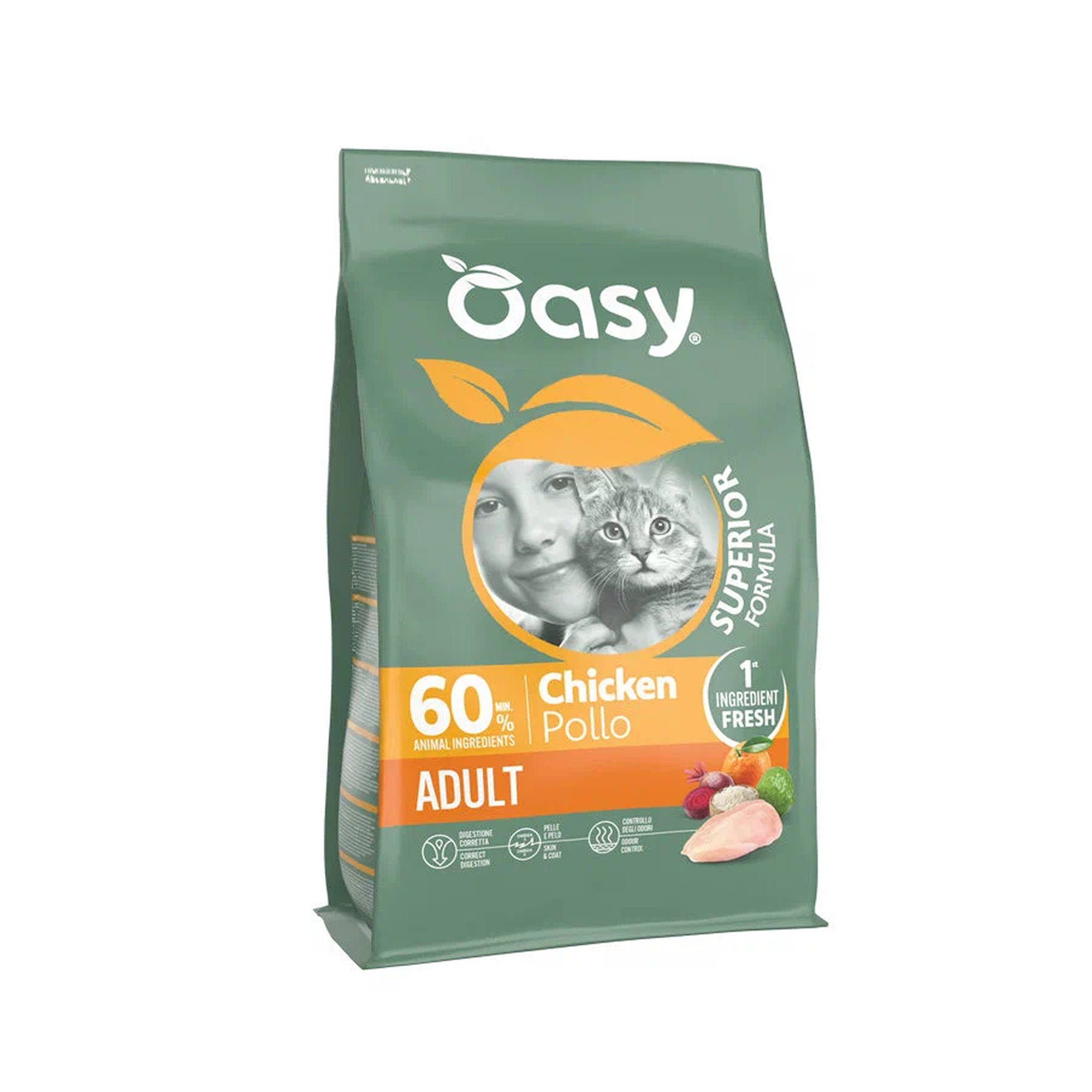 Сухой корм для кошек Oasy Dry Cat Superior Adult, с курицей 6 кг