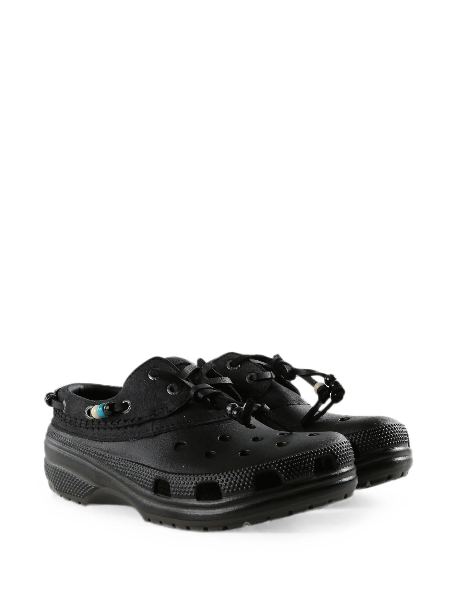 Мюли Crocs Classic Luxe beaded clogs, размер 5 UK, black/black — фото 1