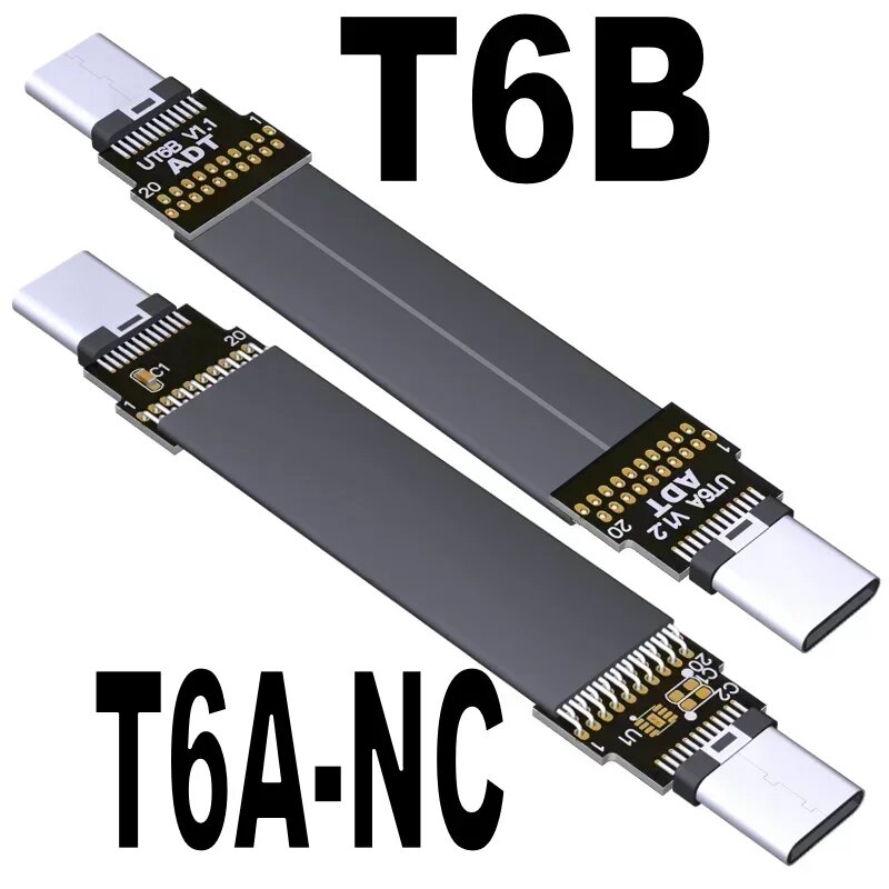 ADT-Link USB 3.2 Type-C кабель 0.3m, T6A-T6B-NC 20P