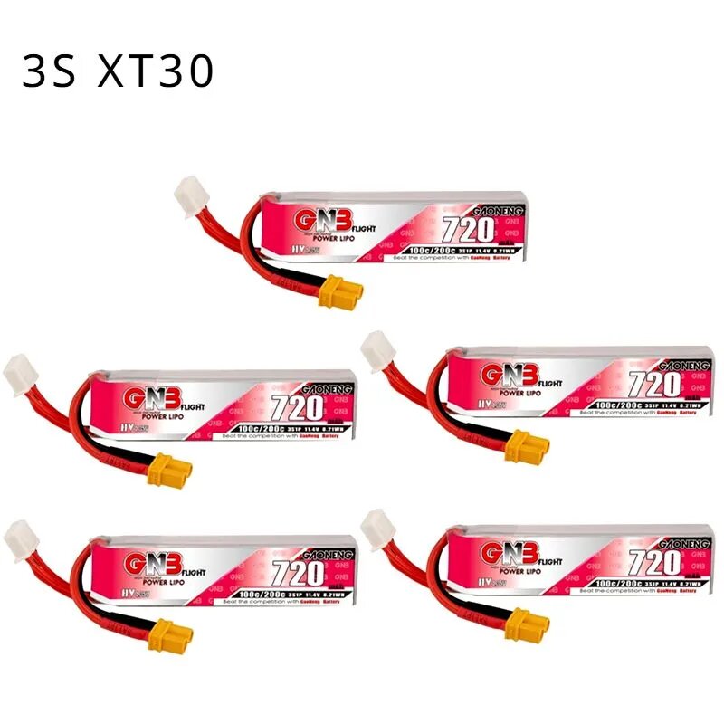 GAONENG GNB 1S/2S/3S/4S/6S 720 мАч Макс. 200C HV Lipo Батарея для RC toy Tinywhoop Frame Kit Запасные части Tinywhoop