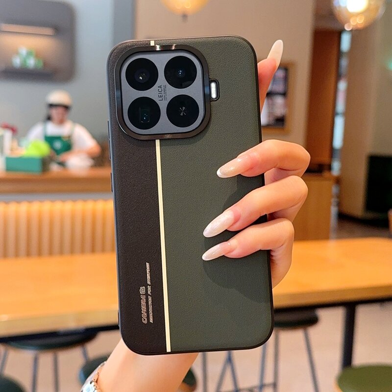 Чехол Для Xiaomi 17T Pro/Сяоми 17T Про, soft touch, чехол-кардиомонитор, искусственная кожа, поликарбонат (PC), защита камеры, ударопрочный, усиленные углы, Xiaomi, Xiaomi 17T Pro, green,