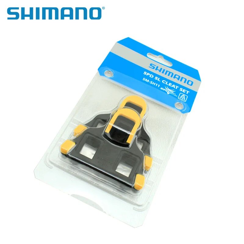 Шипы Shimano SM-SH11 SPD-SL 6° Float Желтые SH11-card