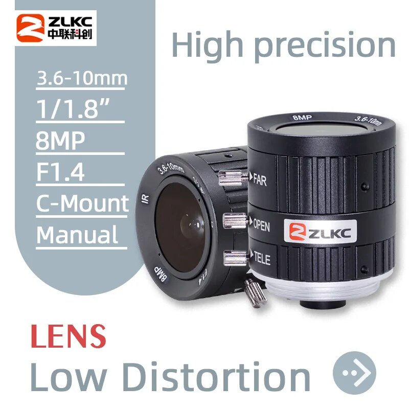 Объектив ZLKC VM3610MP8IR 3.6-10 мм