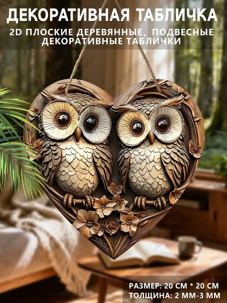 Деревянные подвесные доски, эффект 2D-печати, деревянные доски для дома, сада, спальни, гаража, украшения, в качеств