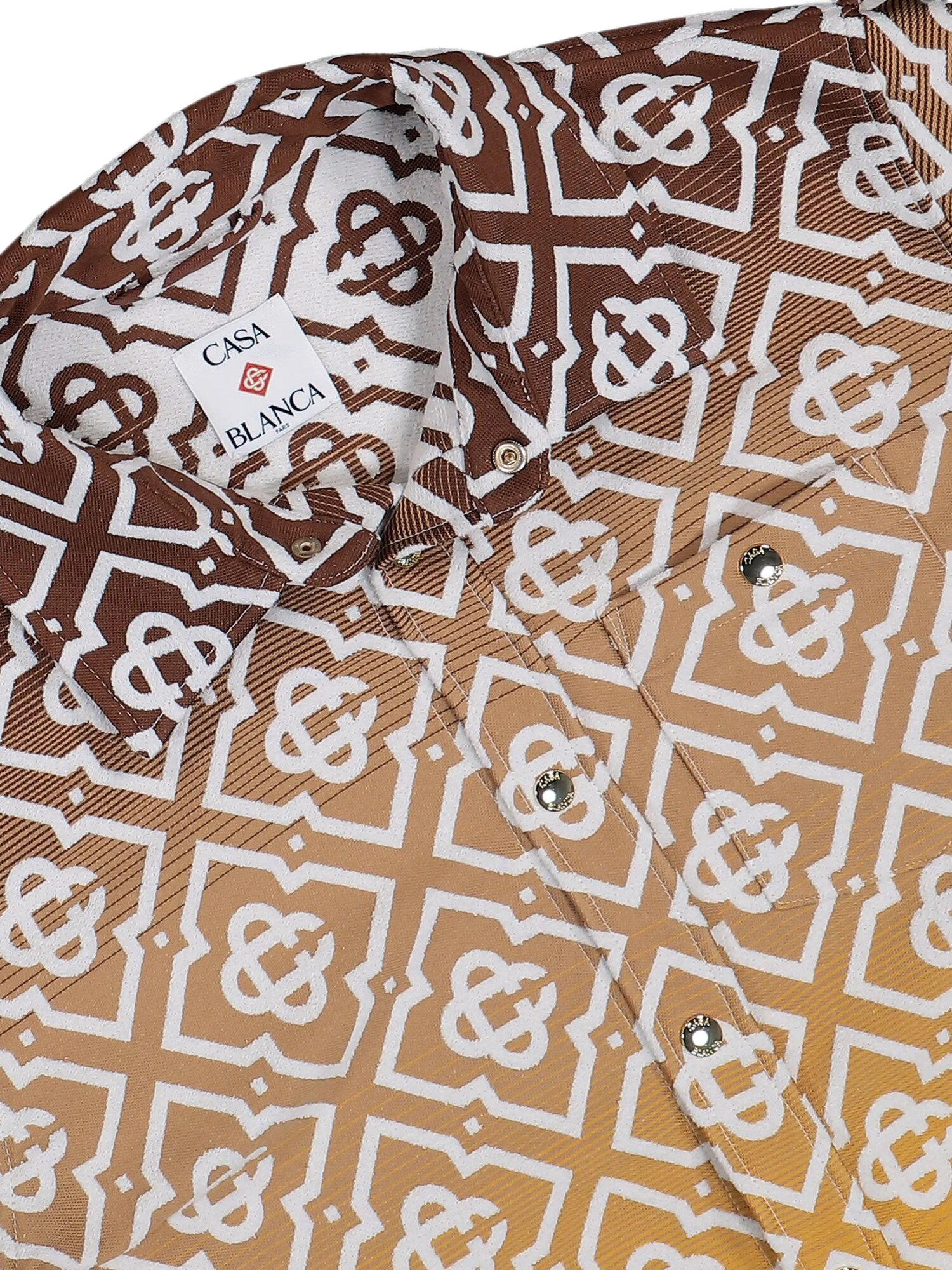 Куртка Casablanca Monogram bouclé jacket, размер 48, brown — фото 1