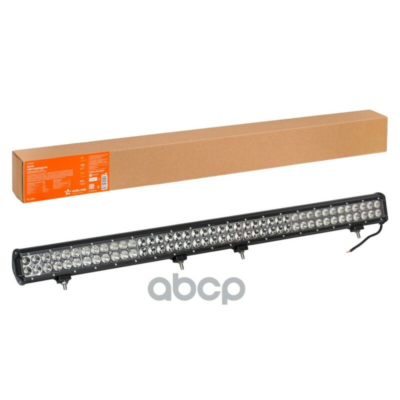 Фара (балка) светодиод. двухрядная 84LED комбин. свет(дальн.+ближ.) 252Вт 980х78х65мм 12/24В(ALED054) AIRLINE арт. aled054