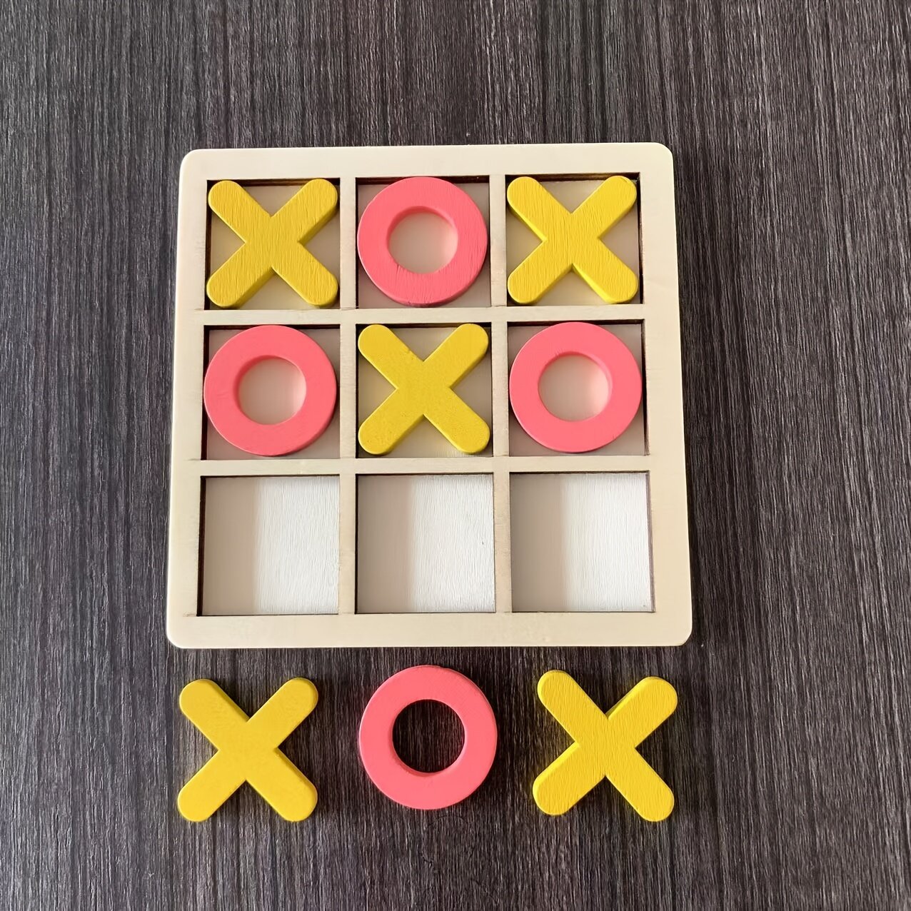 Настольная игра XO "Крестики-нолики" для детей, логическая, интерактивная, развивающая, 3 в ряд, 15x15 см, пластик