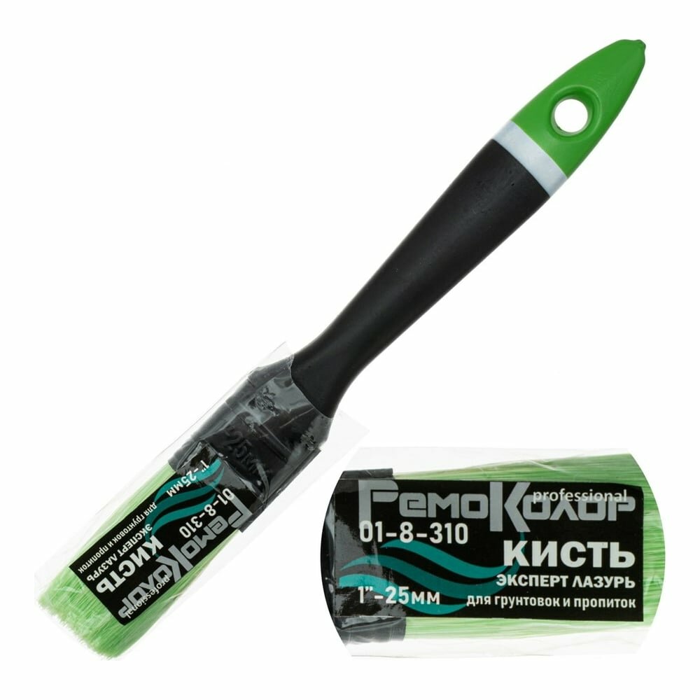 Плоская кисть РемоКолор Олимп Лазурь , 1 -25мм, 01-8-310