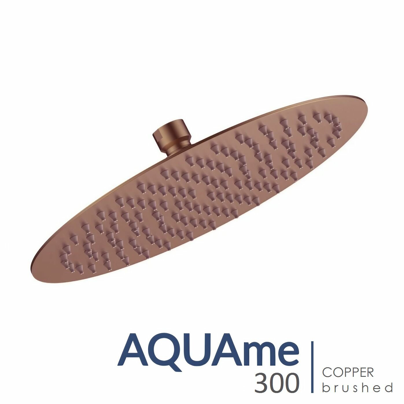 Тропический душ лейка AQUAme 300 шлифованная медь AQM8605BC