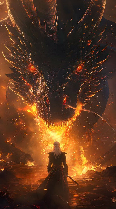 Картина по номерам для взрослых начинающих,(игра престолов/Game of Thrones) , Картина маслом своими руками для домашнего декора стен, 40x50 см, без рамки