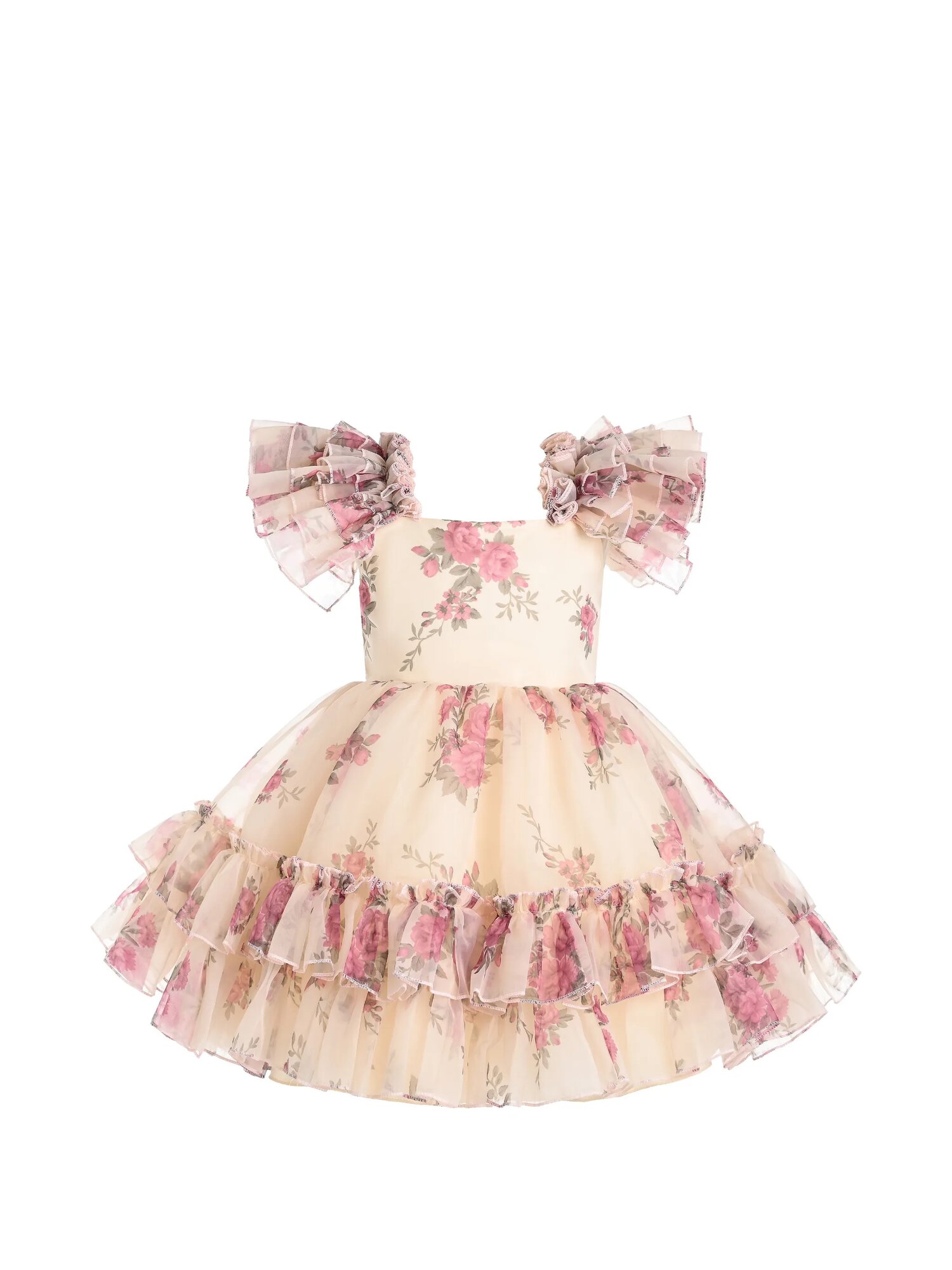 Платье Rosevine floral-print ruffled dress