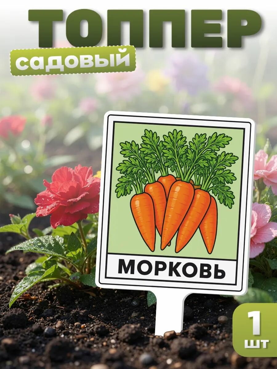 Садовые фигурки для дачи овощи Морковь