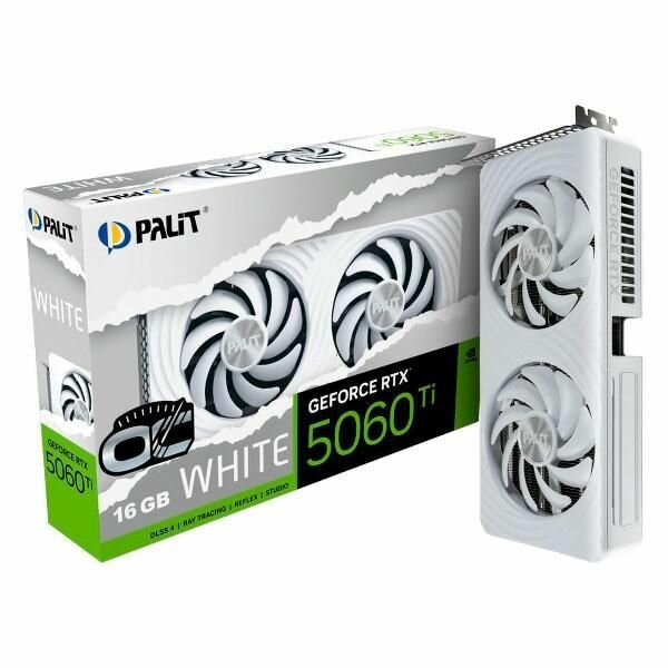 Видеокарта Palit GeForce RTX 5060 Ti WHITE OC 16GB
