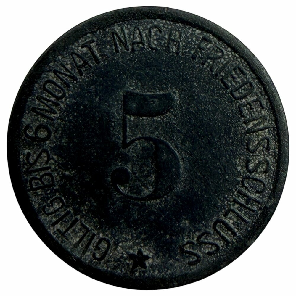 Германия, Германская империя, Хаммельбург 5 пфеннигов 1917 г.